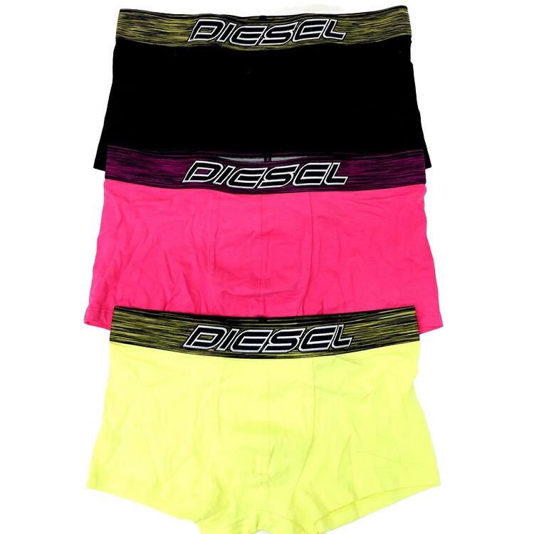 DIESEL Mサイズ ディーゼル ボクサーパンツ 3枚セット ブランド 黒 ブラック ピンク ライムグリーン 3Pパック : キャラパレード ヤフーショップ - 通販 - Yahoo!ショッピング