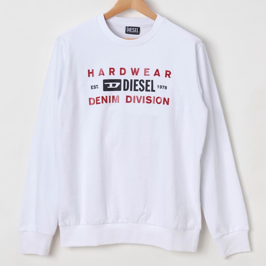 XL/新品 DIESEL ディーゼル トレーナー S-GIRK-K10 スウェット メンズ レディース ブランド ロゴ ホワイト : dieselsgirkk10-wh-xl : キャラ ...