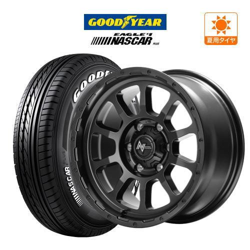 200系 ハイエース ホイール 4本 MID ナイトロパワー M10 パーシング BARREL グッドイヤー NASCAR PLUS (ナスカープラス) 215/60R17 : カーポート ...