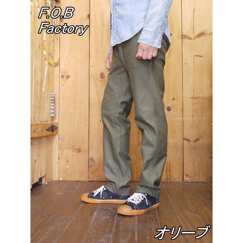 FOB FACTORY F.O.B ファクトリー ベイカーパンツ F0431 オリーブ FOB FACTORY F.O.B ファクトリー ベイカーパンツ F0431 オリーブ