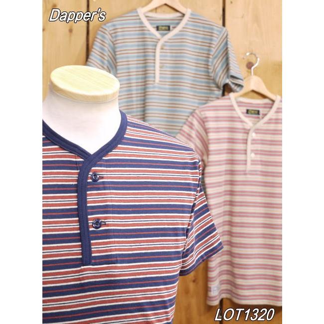 The Flat Head ダッパーズ マルチストライプヘンリーネックTシャツ dappers LOT1320 : CRAFT ヤフーショップ - 通販 - Yahoo!ショッピング