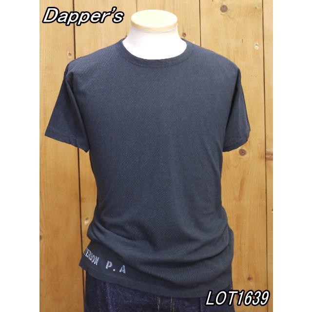 ダッパーズ 40's ミリタリーネック半袖Tシャツ ブラック オリーブ dapper's LOT1639 : CRAFT ヤフーショップ - 通販 - Yahoo!ショッピング