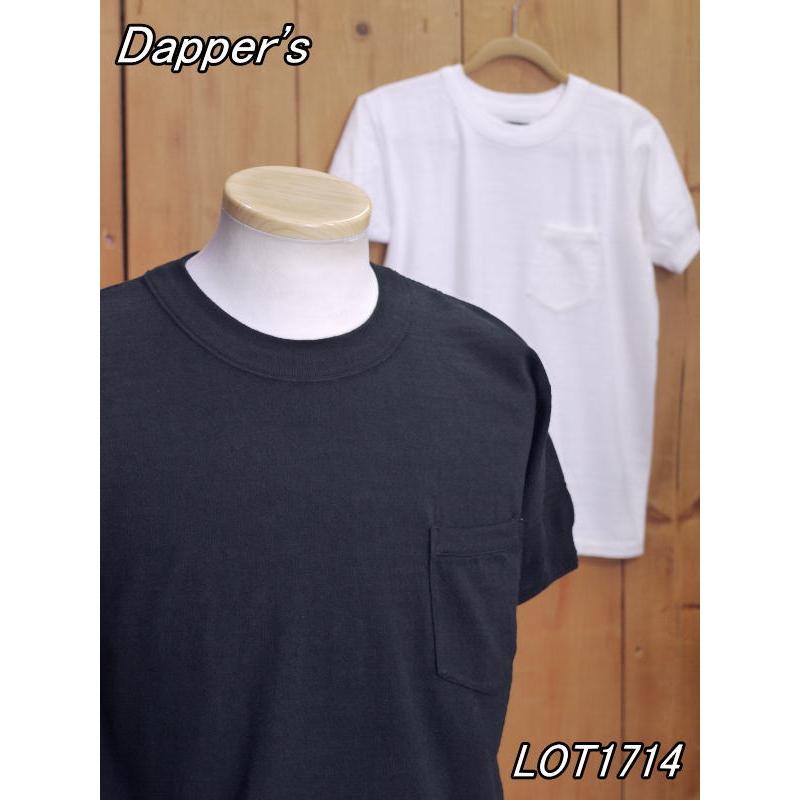 ダッパーズ スペシャルソーイングクルーネックリブTシャツ ブラック ホワイト dappers LOT1714 : CRAFT ヤフーショップ - 通販 - Yahoo!ショッピング