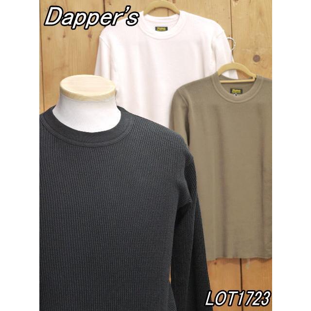 ダッパーズ スタンダートワッフルクルーネック長袖Tシャツ オフホワイト オリーブ ブラック dapper's LOT1723 : CRAFT ヤフーショップ - 通販 - Yahoo!ショッピング