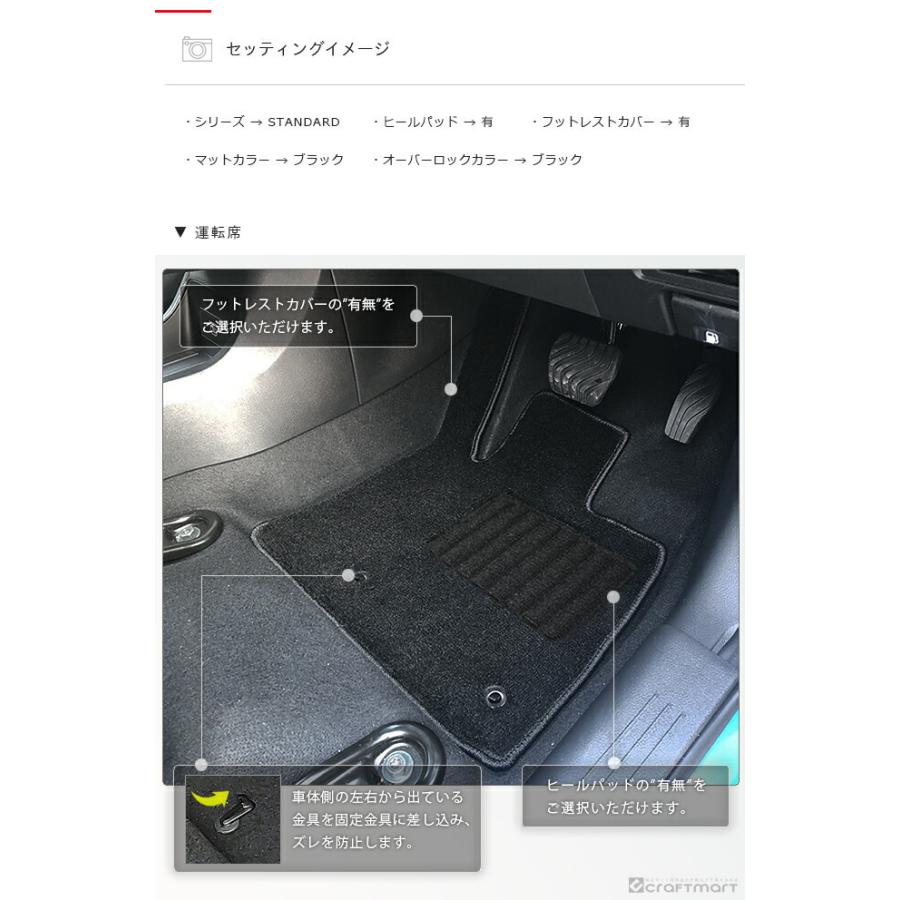 日産 ノート E13 フロアマット 動画解説あり PMマット 純正タイプ 内装カスタム NISSAN NOTE e-POWER マット カーマット 専用設計 :4152:Craft Mart ...