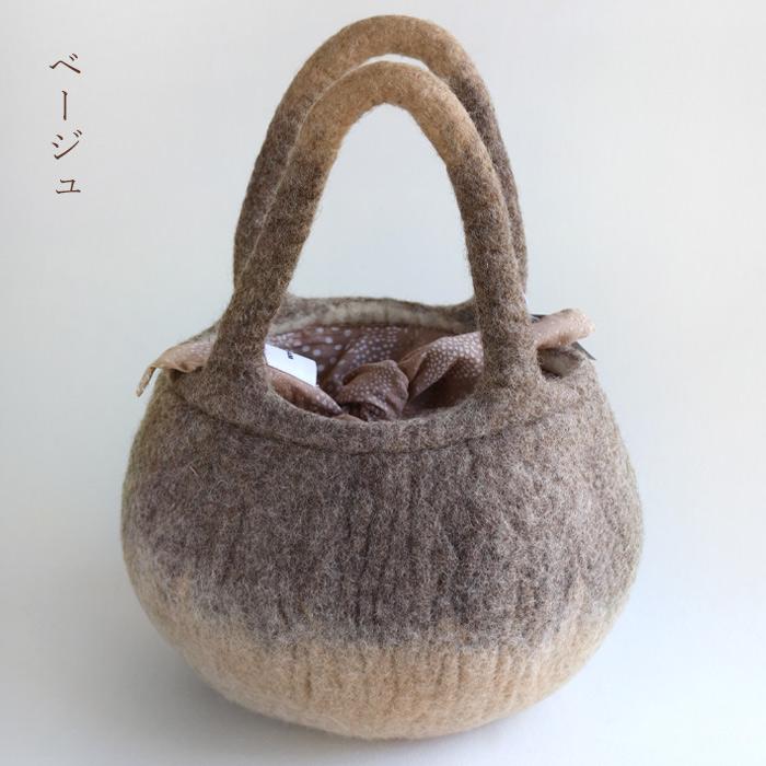 フェルトバッグ まるぽて ツートン ENA KUAM (エナクアム) レディース ハンドメイド ウール 秋冬 バッグ かわいい おしゃれ 4色 : クラフトカフェ ヤフー店 - 通販 ...