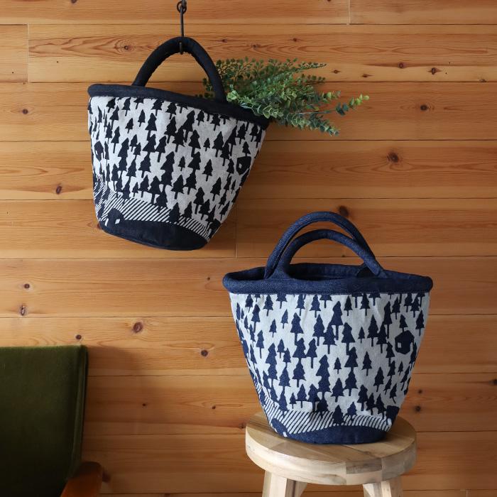 ENA KUAM (エナクアム) 手抜染 デニム ツリーバッグ / ネパール ハンドメイド フェアトレード ブランド トートバッグ 手提げ ハンドバッグ 手作り かわいい 秋 : クラフト ...