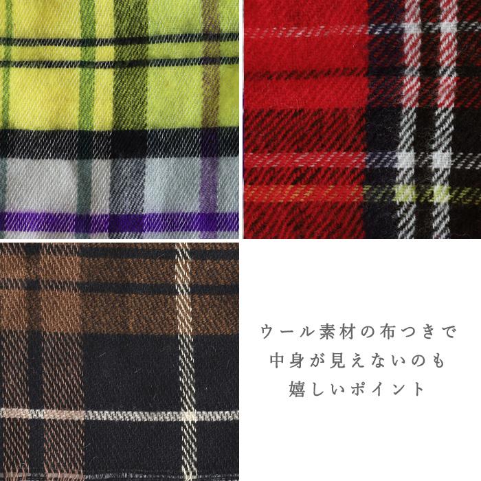 ENA KUAM (エナクアム) フェルト バッグ まるぽて ツートンチェック レディース / ネパール ハンドメイド フェアトレード ブランド 秋 冬 ハンドバッグ トート ...