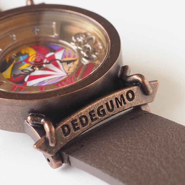 DEDEGUMO(デデグモ) 手作り 腕時計 旅廻 メンズ レディース / 京都 ハンドメイド ウォッチ ブランド ヴィーガンレザーベルト 日本製 クオーツ レトロ サーカス : クラフト ...
