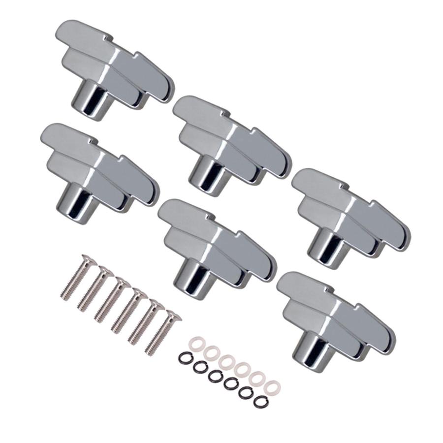 ノーブランド Grover(グローバー)109・インペリアルペグボタン(シルバー) 6個・ネジセット 102もOK : 趣味の店 クラフトN - 通販 - Yahoo!ショッピング