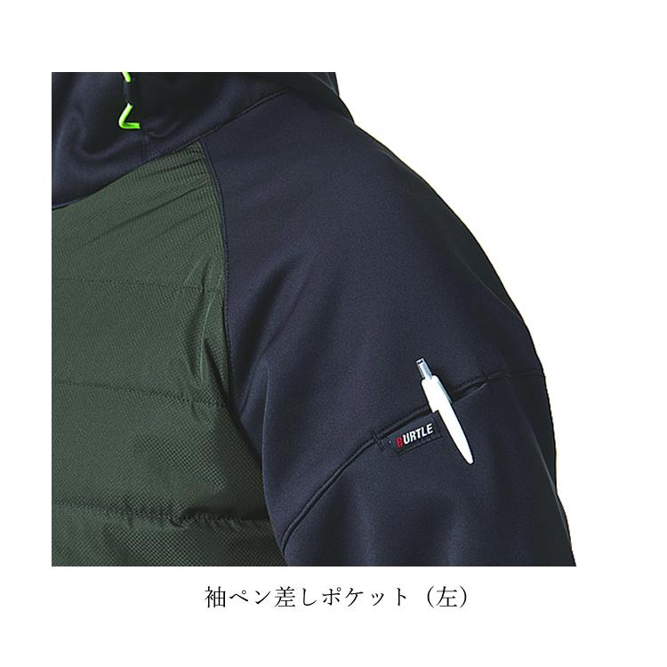 BURTLE（バートル） 防寒 ジャケット 2023 ヒーターフーディー ハイブリッド サーモクラフト対応 防水 撥水 防風 保温 防寒 フーディー 3220 : craftworks ...