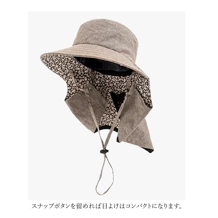 のらスタイル 農園帽子 農作業 帽子 農園フード 畑美人 UV対策 レディース 農業女子 ガーデニング 母の日 NS-132 (1枚までネコポス) : craftworks - 通販 ...