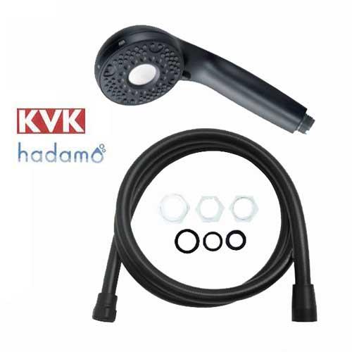 KVK ウルトラファインバブルシャワーヘッド ZS370MBS-2 マットブラック マットブラックホース1.6m 他社対応アタッチメント付 PZS370MB hadmo ハダモ : クラシール ...