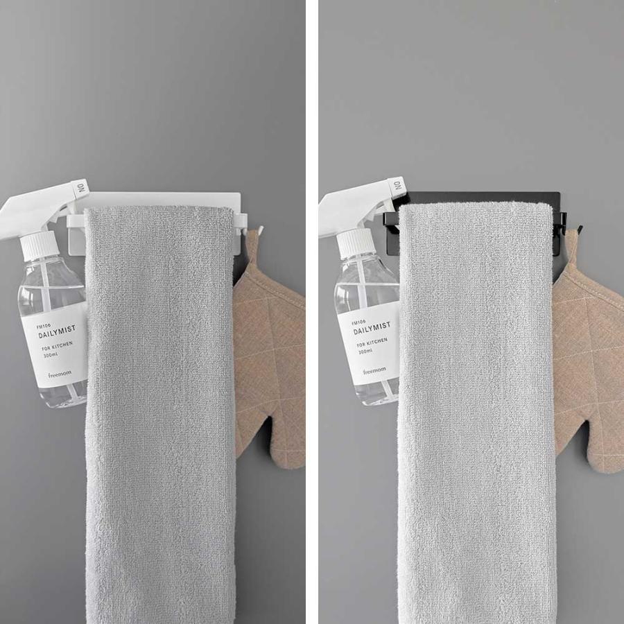 マグネットキッチンタオルハンガー タワー 山崎実業 tower ホワイト ブラック 3648 3649 ふきん掛け スプレーフック マグネット収納 白 黒 yamazaki : クラシール ...