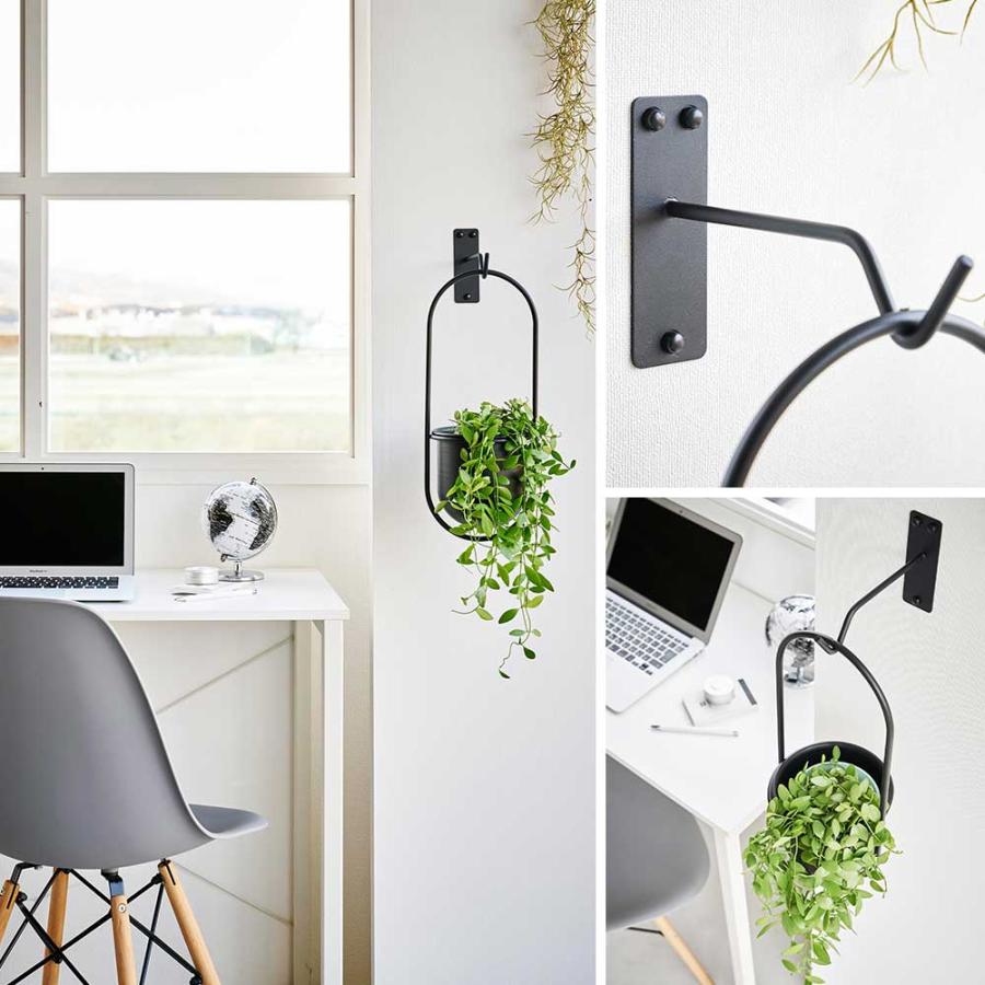ウォールハンギンググリーンフック タワー 石こうボード壁対応 山崎実業 tower ホワイト ブラック 1711 1712 ハンギング フック 観葉植物 インテリア yamazaki : クラ ...