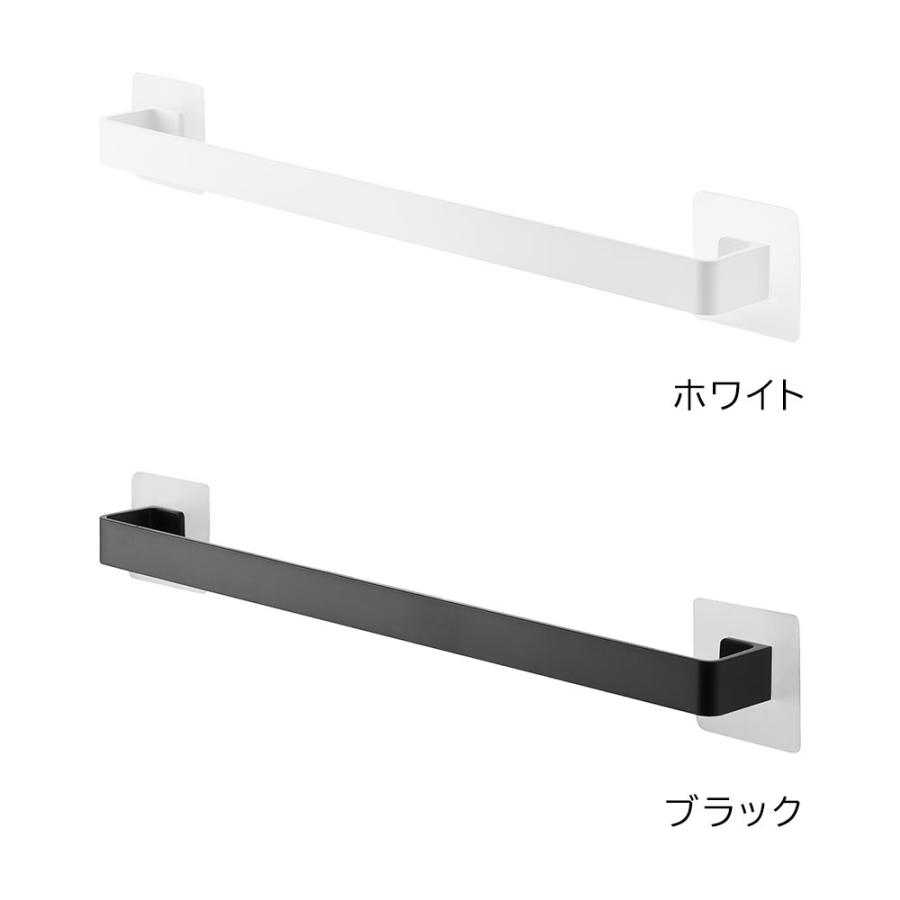 フィルムシートタオルハンガー タワー W43 山崎実業 tower 43cm ホワイト ブラック 10023 10024 タオル掛け 収納 引っ掛け ハンガーバー yamazaki : クラ ...