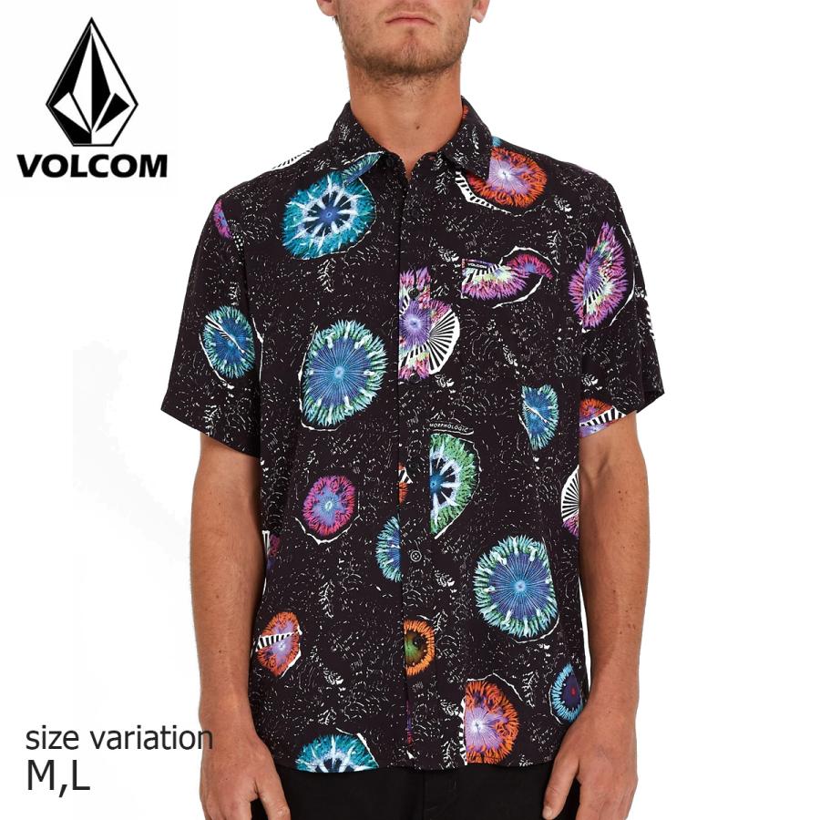 VOLCOM CORAL MORPH S/S BLACK ヴォルコム ボルコム シャツ 半袖 ストリート スケートボード スノーボード サーフィン : CRASS ONLINE STORE ...