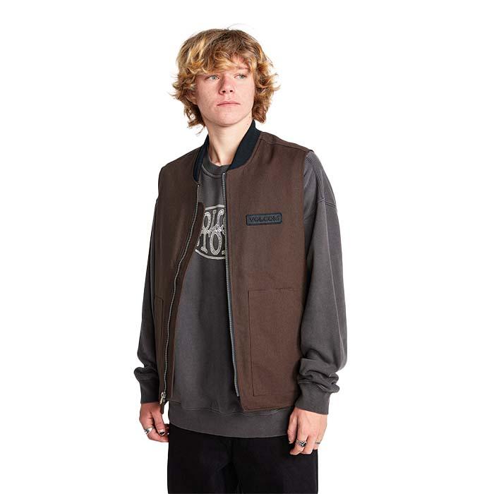 VOLCOM SKATE VITALS C PROVOST VEST ヴォルコム ボルコム カジュアル ベスト DBR ジャケット ストリート ...