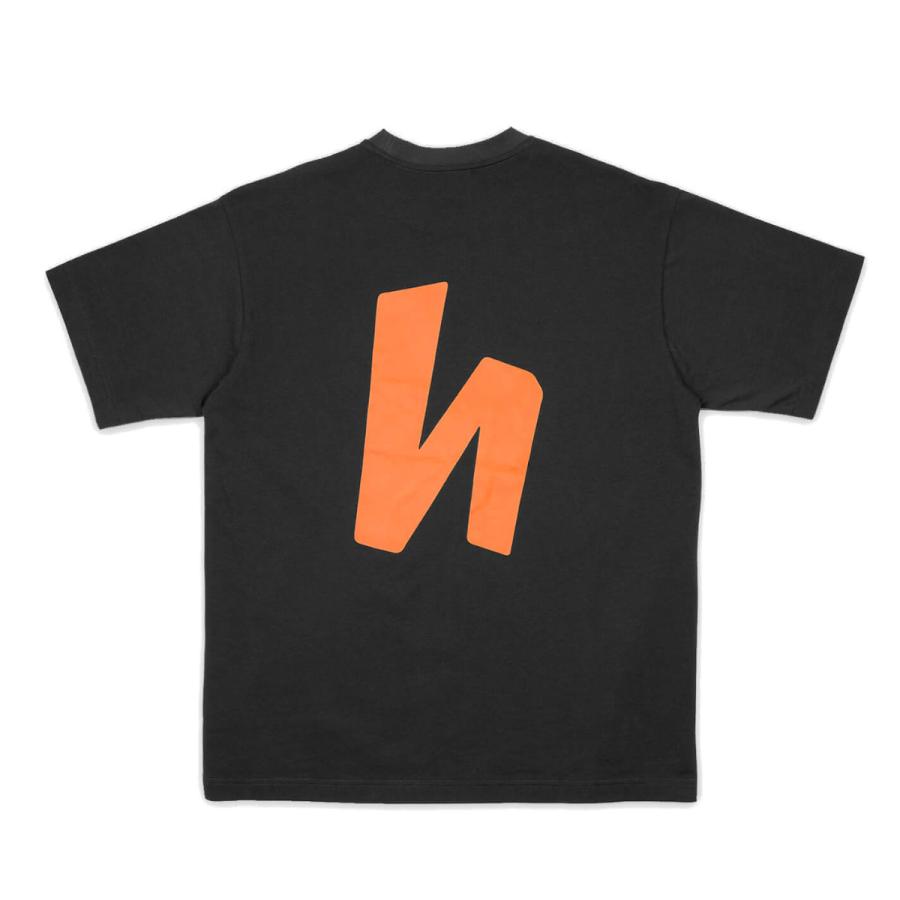 HARLAUT BRAND LOGO TEE BLACK ORANGE ハーロウ ブランドロゴ ティーシャツ スノーボード スケートボード ...