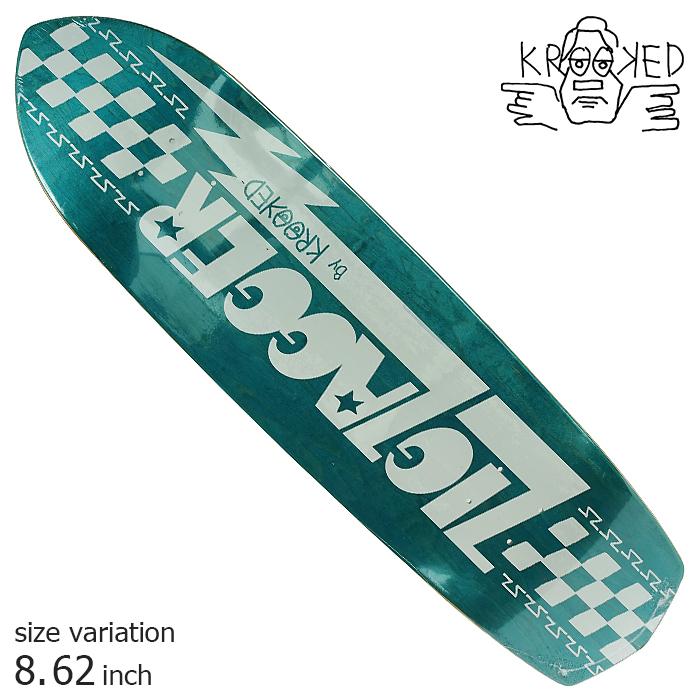 KROOKED（クルキッド） KROOKED ZIP ZAGGER BLUE 8.62 inch クルックド ジップザッガー スケートボード ...