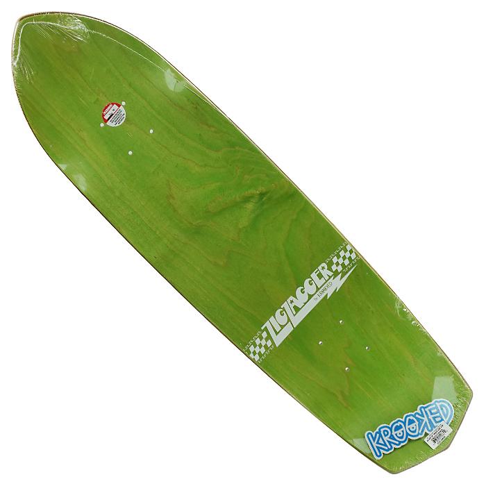 KROOKED（クルキッド） KROOKED ZIP ZAGGER BLUE 8.62 inch クルックド ジップザッガー スケートボード ...