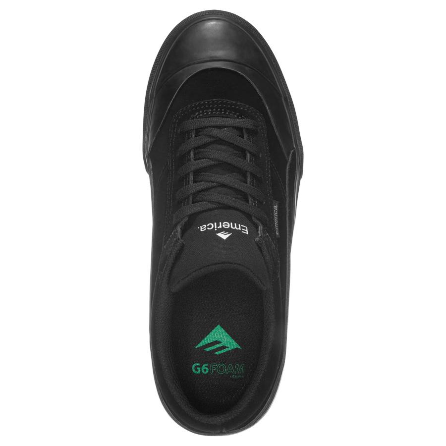 Emerica VULCANO BLACK/BLACK エメリカ スニーカー ヴルカーノ スエード スケートボード スケボー 靴 メンズ ...