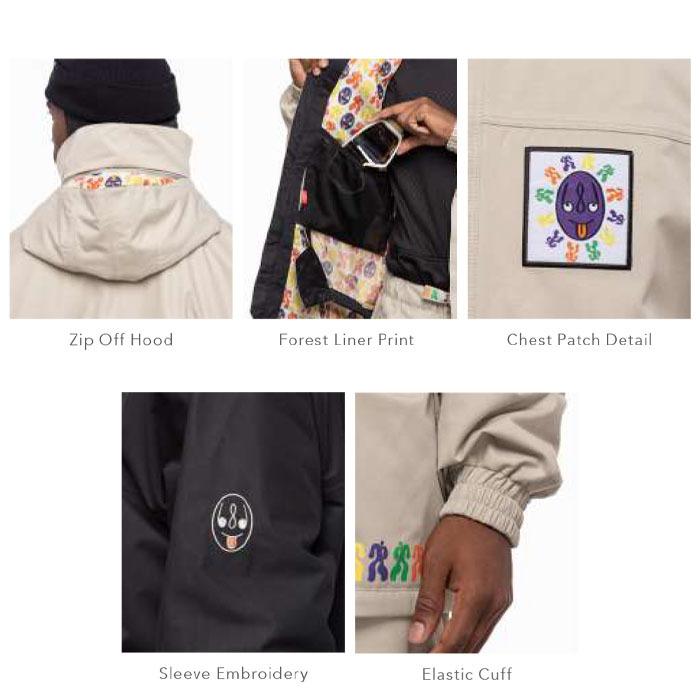 686 22-23 Dojo Jacket ウェア CLOUDY GREEN PUTTY BLACK スノーボード スノーウェア スノボー ...