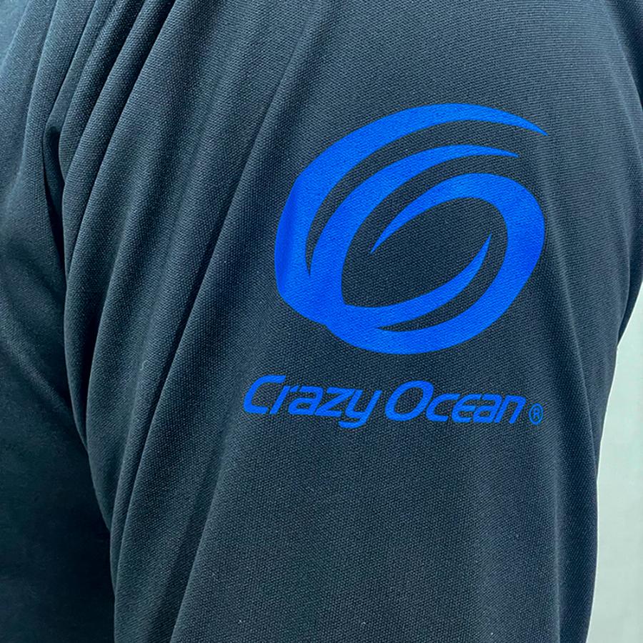 Crazy Ocean クレイジーオーシャン オリジナル アオリイカ ドライ長袖Tシャツ ロンT ロングTシャツ メンズ 男性 紳士 crazyocean 釣り フィッシング ブラック M ...