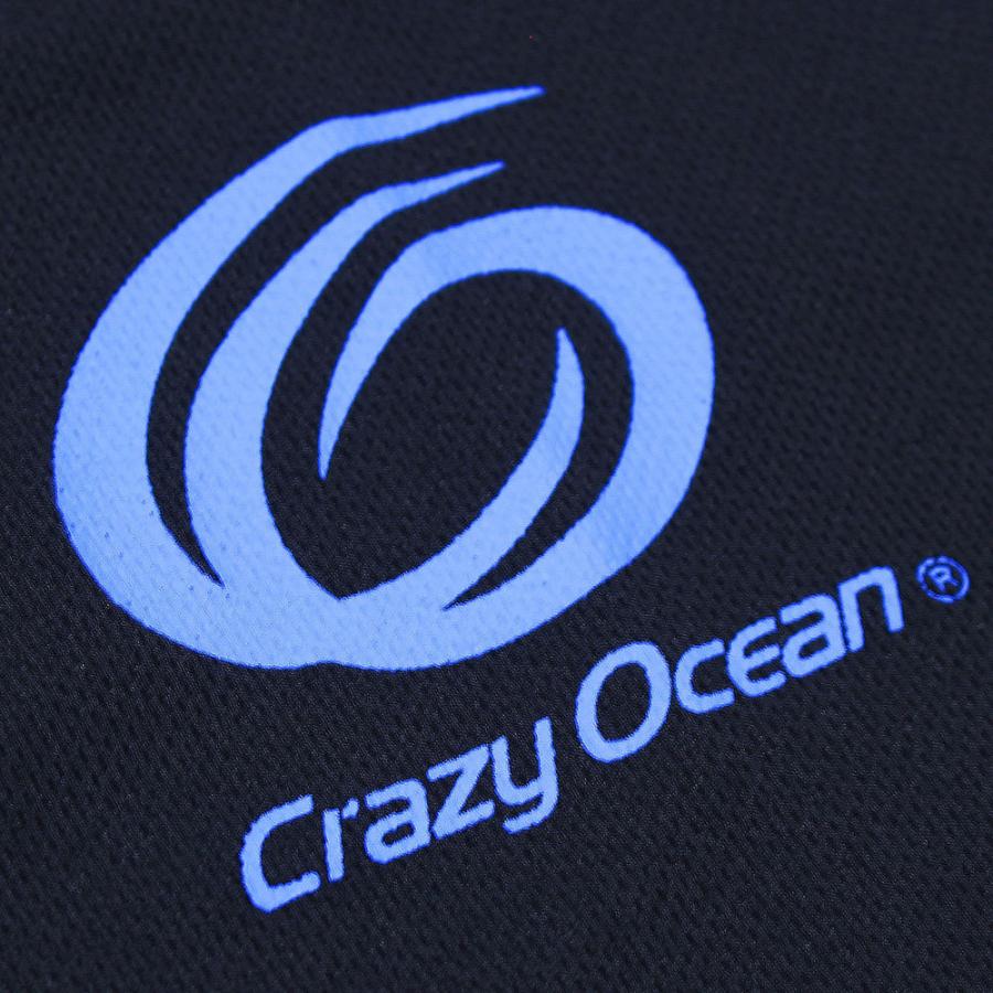 Crazy Ocean クレイジーオーシャン オリジナルドライポロシャツ 半袖 メンズ 男性 紳士 春 夏 ロゴ crazyocean スポーツ 釣り フィッシング ブラック 黒 3L ...