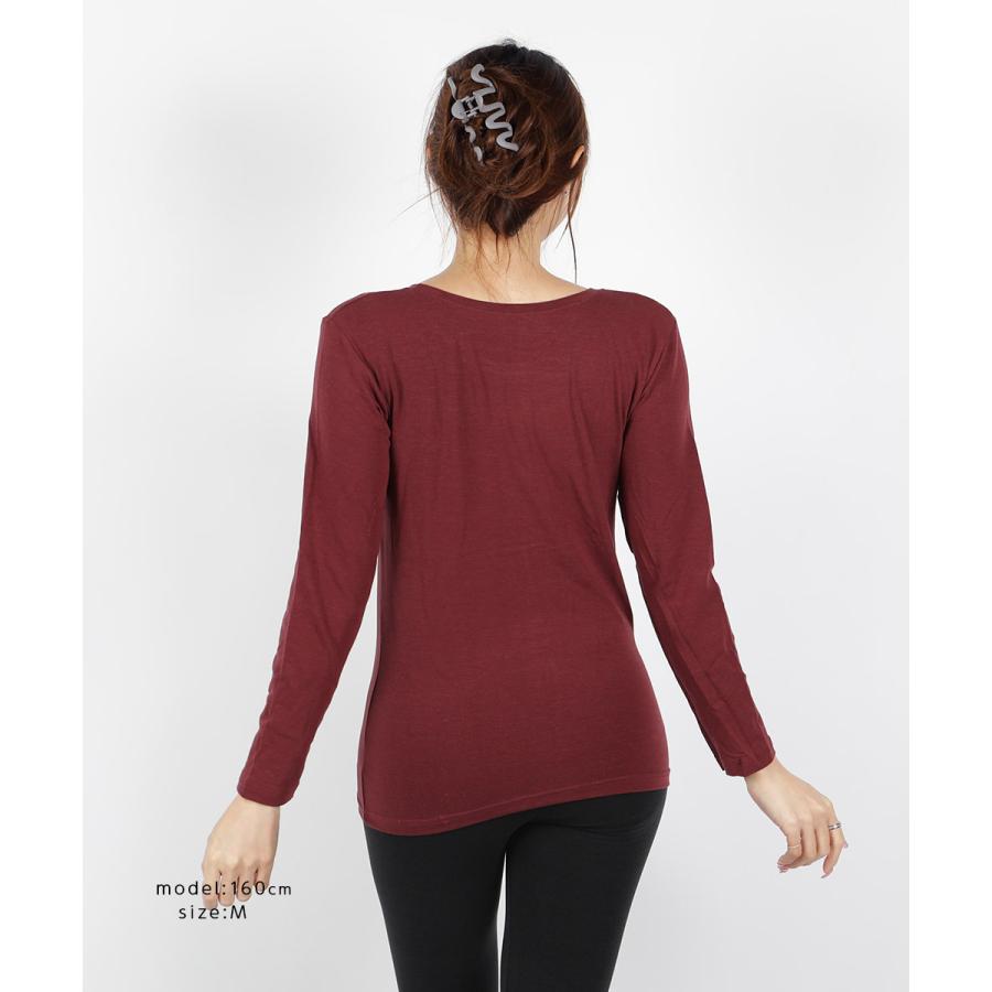 GUNZE グンゼ Tシャツ カットソー 長袖 レディース インナー 機能性 吸湿速乾 温かい 吸汗 速乾 汗対策 サラサラ 締め付けない 無地 ブランド メール便 : ブランド下着なら ...