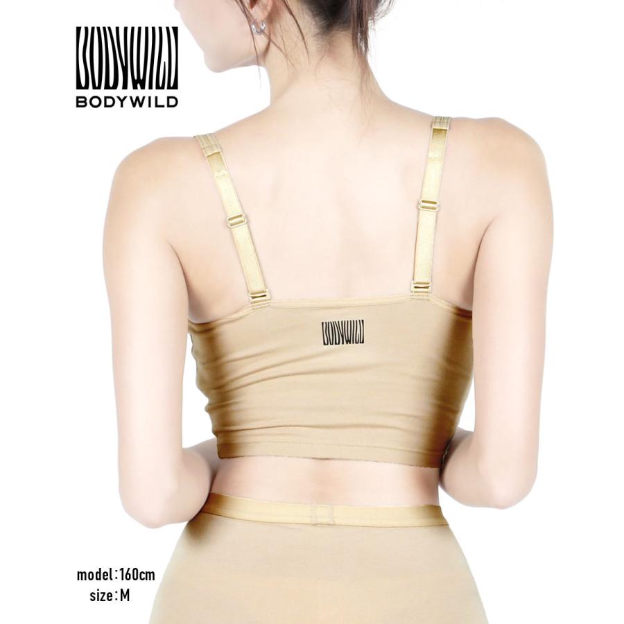 GUNZE グンゼ スポーツブラ レディース BODY WILD ボディワイルド ハーフトップ スポブラ ジム ヨガ トレーニング スポーツインナー 綿混 ブランド メール便 : ブランド下着 ...