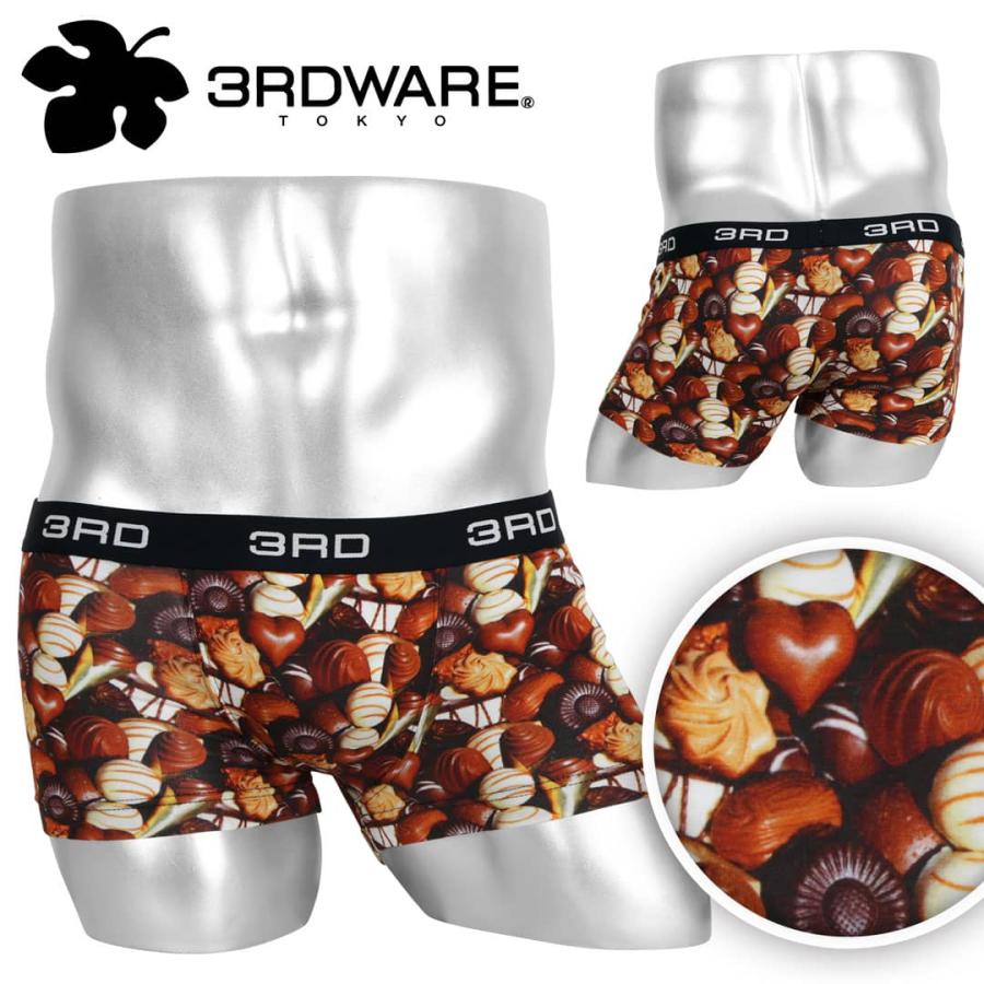 3RDWARE サードウェア ボクサーパンツ メンズ 下着 紳士 おしゃれ かっこいい 綿 コットンストレッチ 父の日 日本製 国産 ブランド チョコ chocomix メール便 : ブランド ...