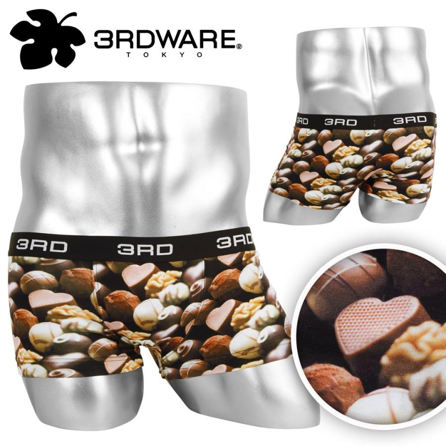 3RDWARE サードウェア ボクサーパンツ メンズ 下着 紳士 おしゃれ かっこいい 綿 コットンストレッチ 父の日 日本製 国産 ブランド Sweet Hearts メール便 : ブランド ...