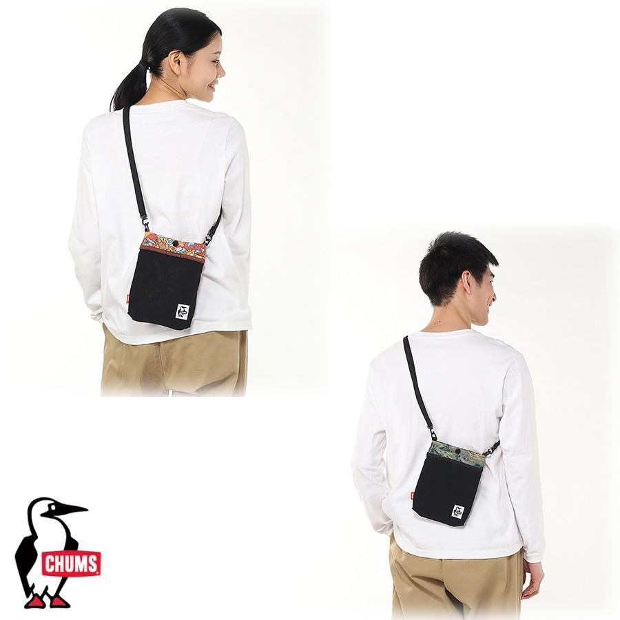 CHUMS チャムス CHUMS正規品 リサイクルメッシュポケットショルダー ミニショルダー ショルダーバッグ ショルダーポーチ CH60 ...