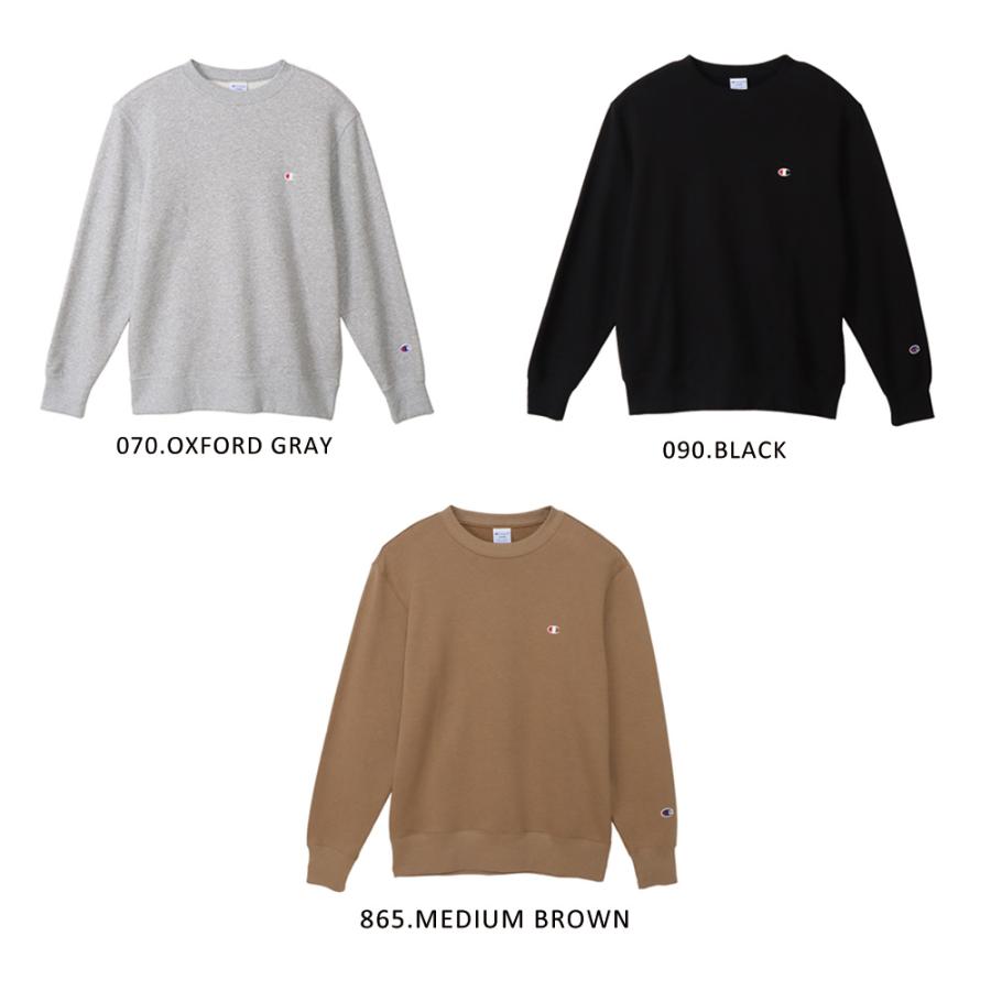 Champion 新作 チャンピオン Mens スウェットシャツ 秋冬 コットン クルーネック ロゴ刺繍 C3-Y035 : 大きいサイズの ...