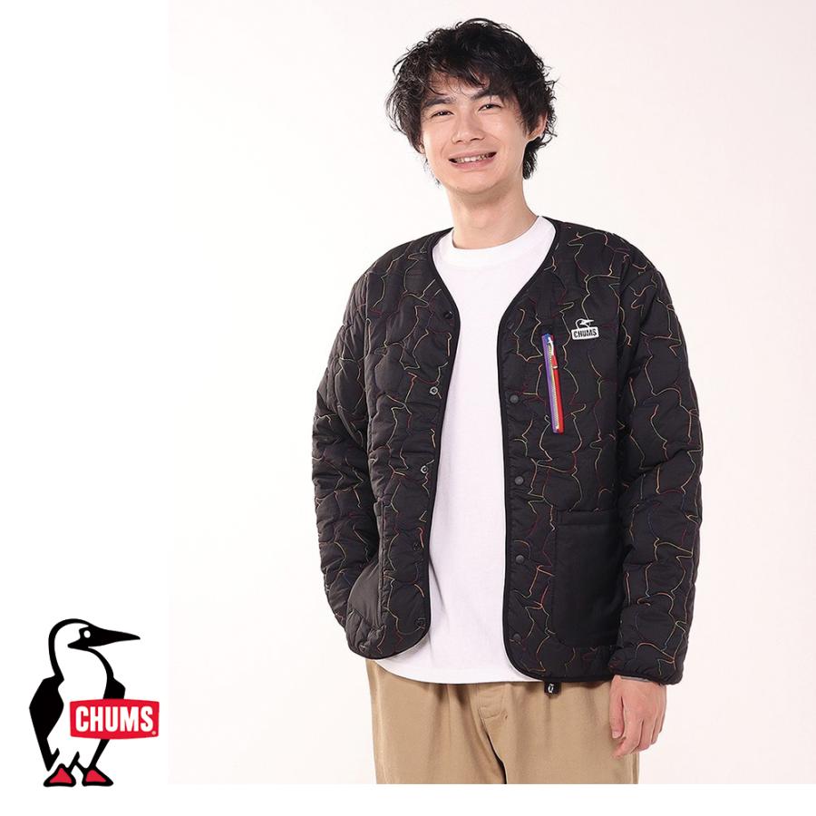 CHUMS チャムス CHUMS正規品 ブービーステッチパテッドカーディガン(ジャケット｜アウター) キルティング ポケット ロゴ CH04-1469 : 大きいサイズの帽子専門店CREAK ...