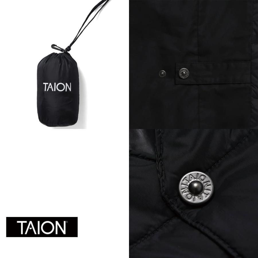 TAION タイオン正規品 ベーシック Vネックボタン ダウンジレ メンズ インナーダウン ビジネス カジュアル 軽量 防寒 パッカブル 収納袋付 TAION-003 : 大きいサイズの帽子 ...