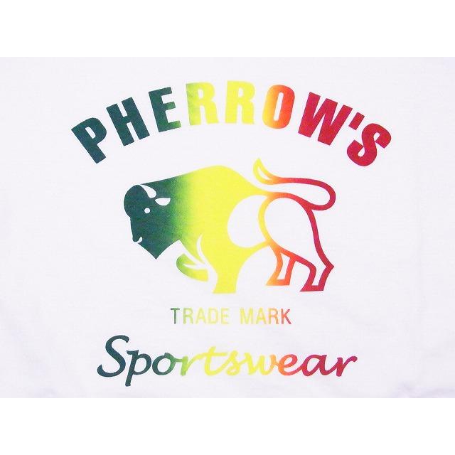 Pherrow's フェローズ Tシャツ 24S-PT2-G PHERROW'S Sportswear グラデーションプリント (ホワイト) : American Clothing Cream ...