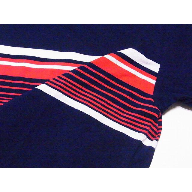 WAREHOUSE ウエアハウス Tシャツ パネルボーダーT 4093 PANEL BORDER パネルボーダーTシャツ (ネイビー/クリーム×レッド) : American Clothing ...