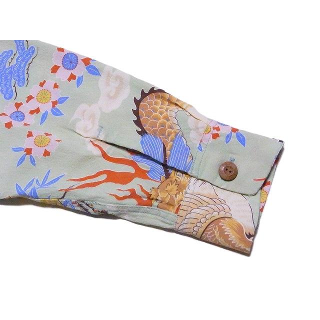 SUN SURF サンサーフ 長袖アロハシャツ SS29404 THE TRIANGULAR FIGHT