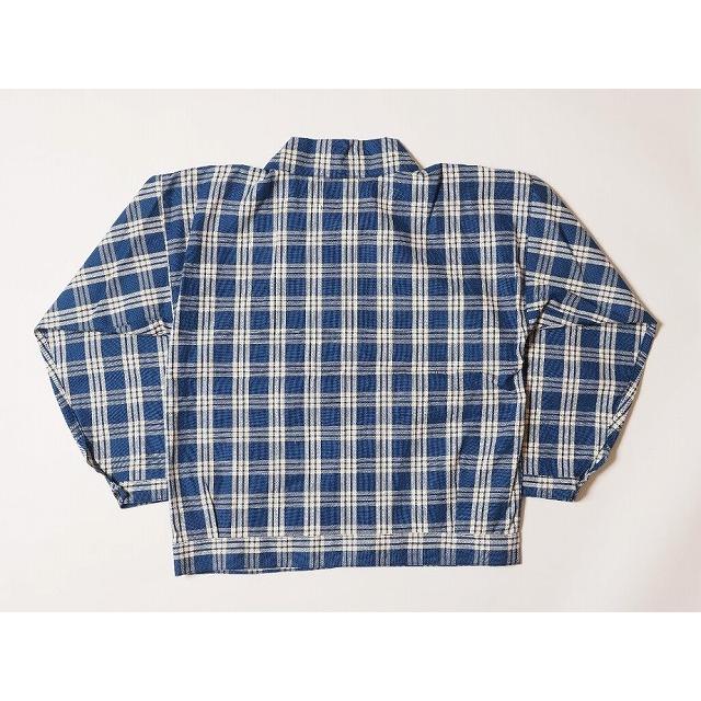 WAREHOUSE ウエアハウス インディゴ ＆ ホワイトチェック ブラウス ジャケット 2231 1900’S INDIGO BLUE and WHITE CHECK BLOUSE ...