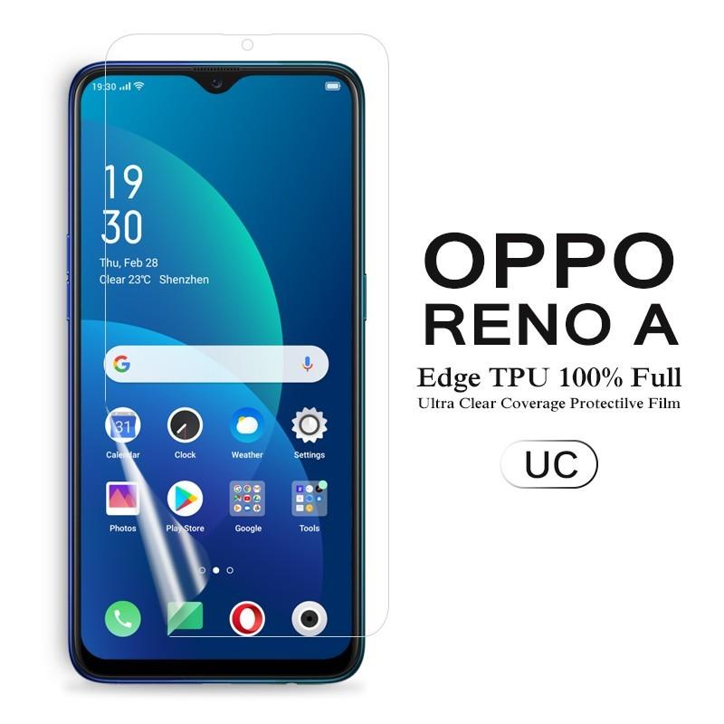 OPPO (2枚セット) Reno A 用液晶保護フィルム 全画面カバー TPU素材 (RenoA Screen protector film ...