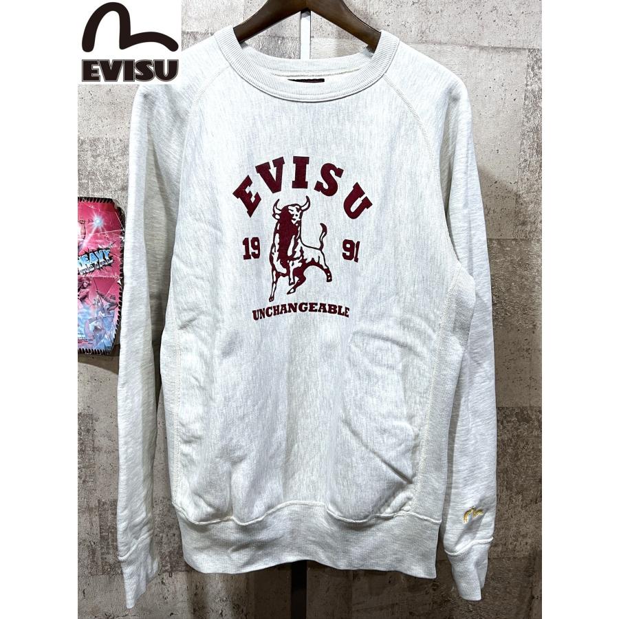 EVISU リバースウィーブ ラグラン クルー スウェット 42 エヴィス サイドリブ 空環 トレーナー : swt001evisu58103 : creep - 通販 - Yahoo!ショッピング