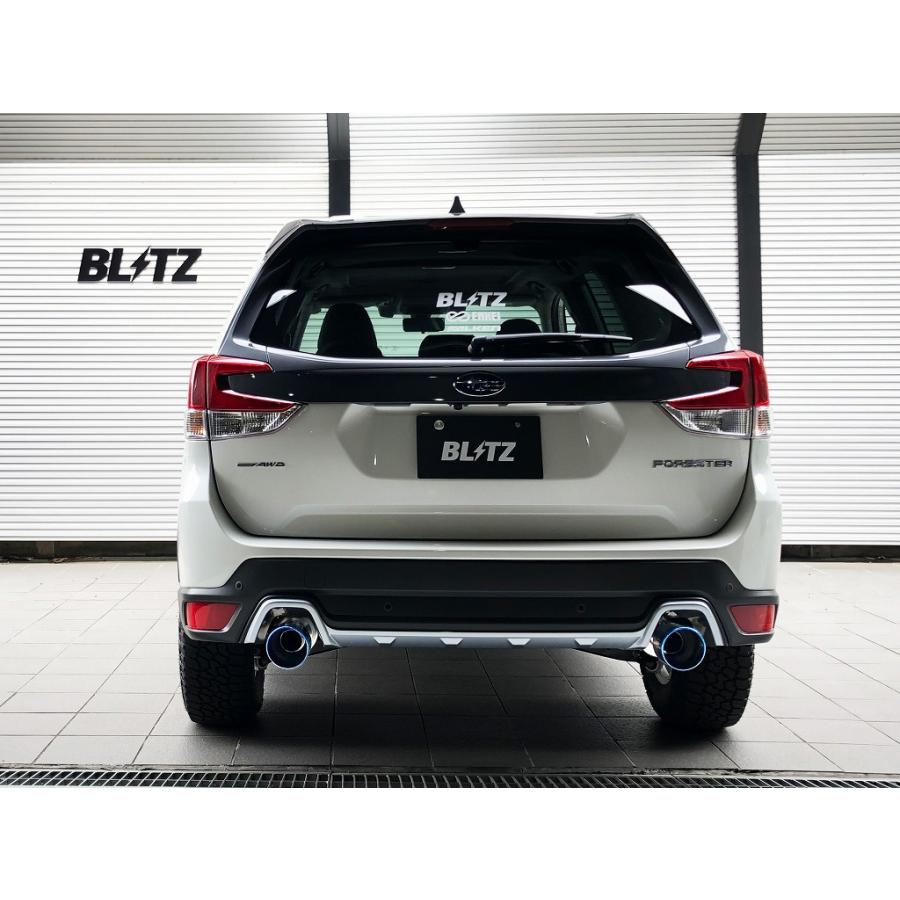 BLITZ ブリッツ 63198V NUR-SPEC CUSTOM EDITION VSR StyleD スバル SK5 フォレスター用 パイプ径:φ60/テール径:φ114.3-2.5R×2 ...