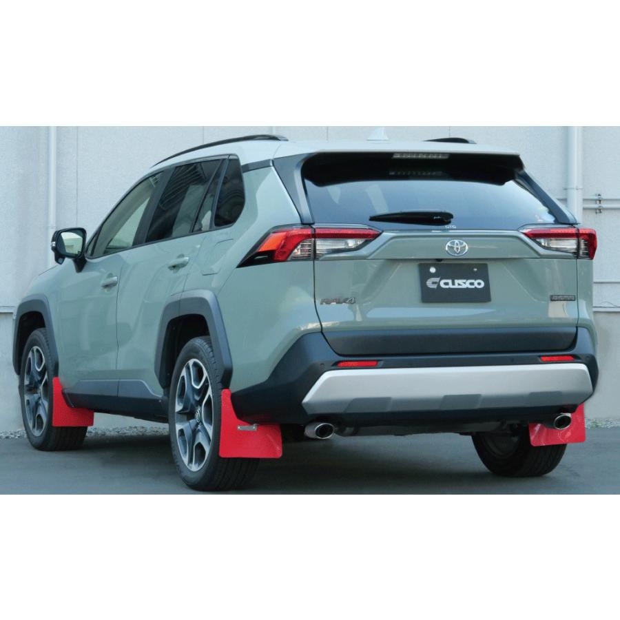 クスコ CUSCO 4×4 STYLE シールドフラップ レッド フロント＋リア 1台分セット トヨタ 50系 RAV4 1C4-851 ...