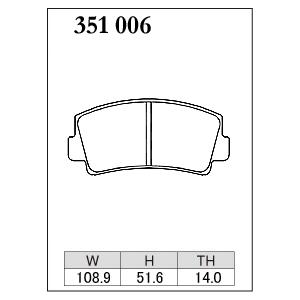 DIXCEL M351006 ブレーキパッド M type RX-7 SA22C NA フロント用 : クレールオンラインショップ - 通販 - Yahoo!ショッピング
