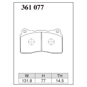 DIXCEL RE361077 RE type ABS対応型 レーシングパッド ZN6 86 ZN8 GR86 ZC6 ZD8 BRZ option Brembo等 フロント用 : クレール ...
