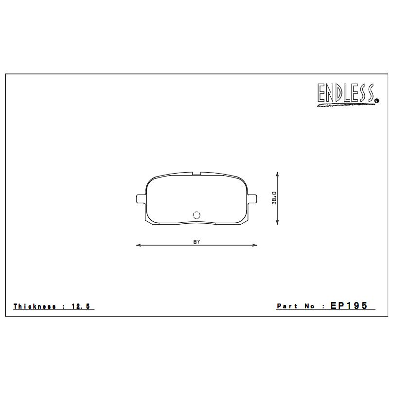 ENDLESS EP195SR01 ブレーキパッド SR01 トヨタ EP82(ターボ) EP91(グランツァ・4輪ディスク) スターレット リア用 ロースチール : クレールオンライン ...