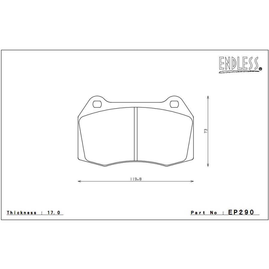 ENDLESS EP290SR01 ブレーキパッド SR01 BCNR33 BNR34 スカイライン GT-R フロント用 ロースチール スポーツパッド エンドレス 日産 : クレール ...
