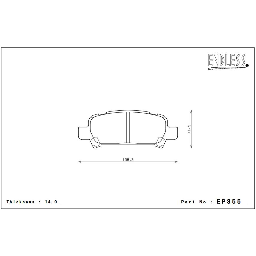 ENDLESS EP355SR01 ブレーキパッド SR01 GDA (NB-R除く) インプレッサ リア用 ロースチール スポーツパッド エンドレス スバル : クレールオンラインショップ ...